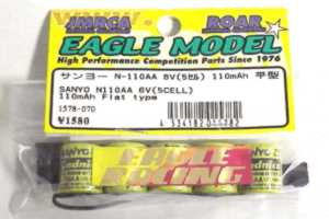 Sanyo N110AA 6V (5Cell) 110mAh Rechargeable Battery Pack for R/C or RC ...