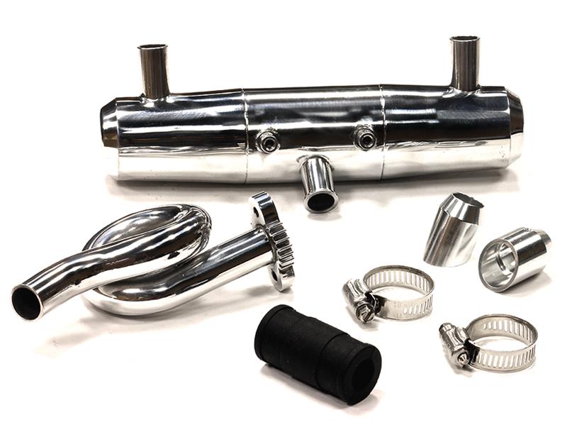 Type B Chrome Tune Pipe Exhaust for Baja 5B & 5B2.0 for R/C or RC ...