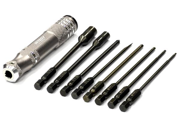 QuickPit 8pcs Set, Metric Size Allen Hex + Socket + Screw Driver Tips ...