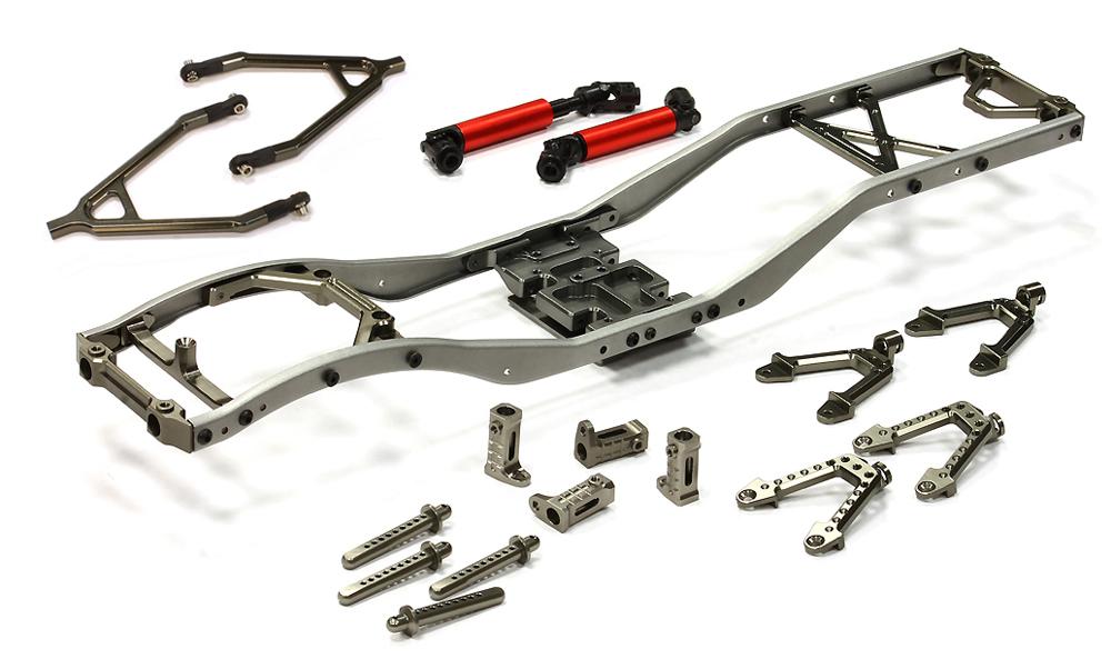 Alloy Ladder Frame Chassis Kit Hopup Parts Combo for SCX-10, Dingo ...