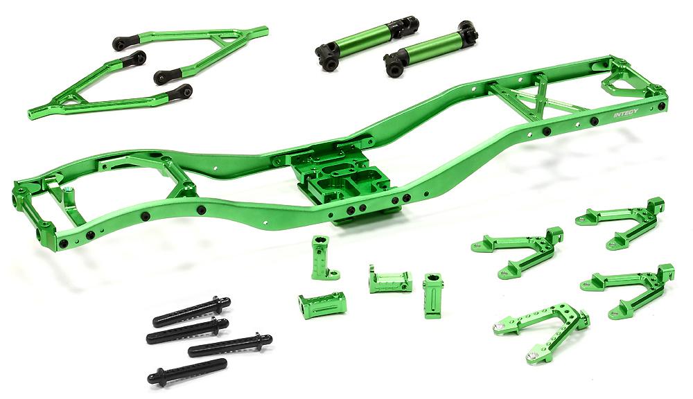 V2 Alloy Ladder Frame Chassis Kit w/ Hop-up Combo for SCX-10 Dingo ...
