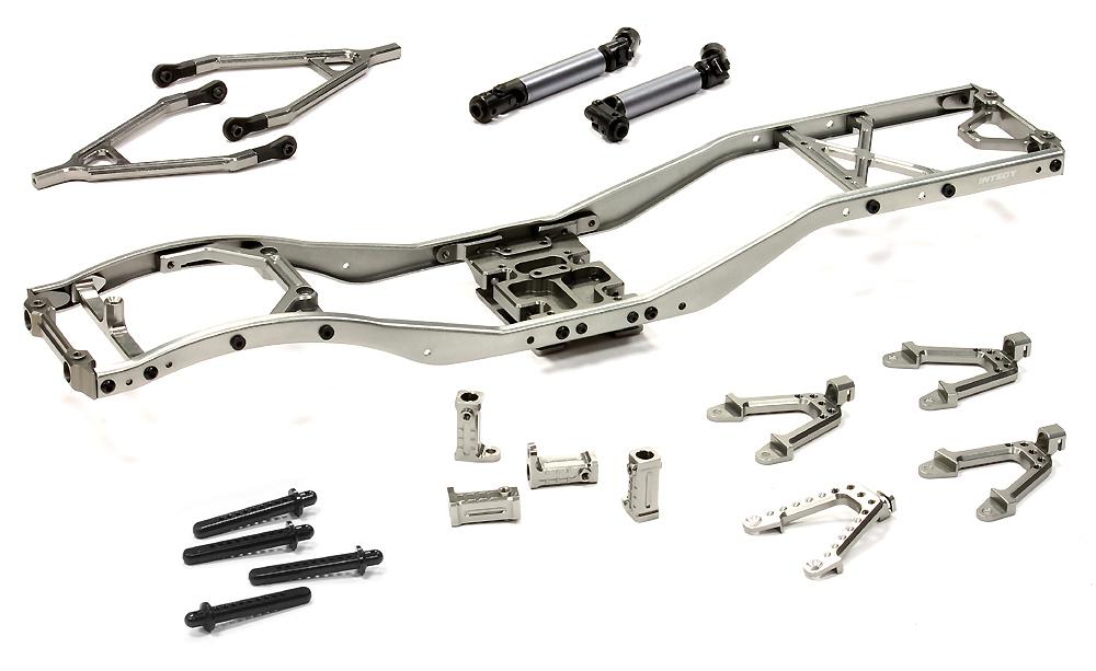 V2 Alloy Ladder Frame Chassis Kit w/ Hop-up Combo for SCX-10 Dingo ...