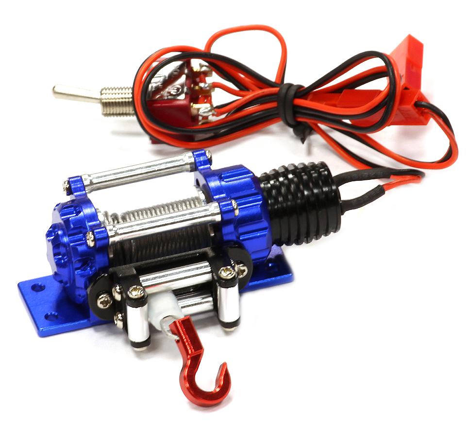 Billet Machined T2 Realistic High Torque Winch for Scale Rock Crawler 1 ...