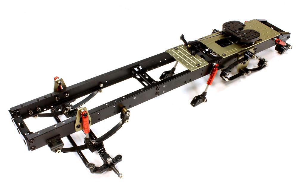 Ladder Frame Chassis Assembly w/ Front Axle for Custom 1/14 Semi ...
