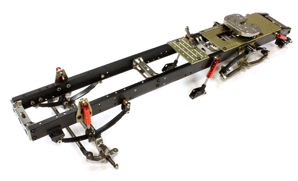 Ladder Frame Chassis Assembly w/ Front Axle for Custom 1/14 Semi ...