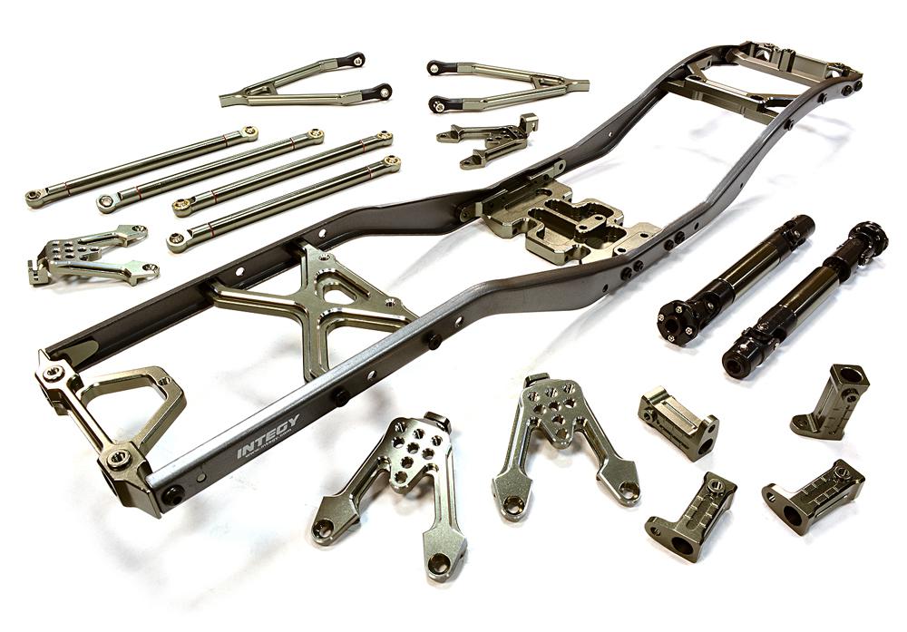 Alloy Ladder Frame Chassis Kit w/ Hop-up Combo for SCX-10, Dingo ...