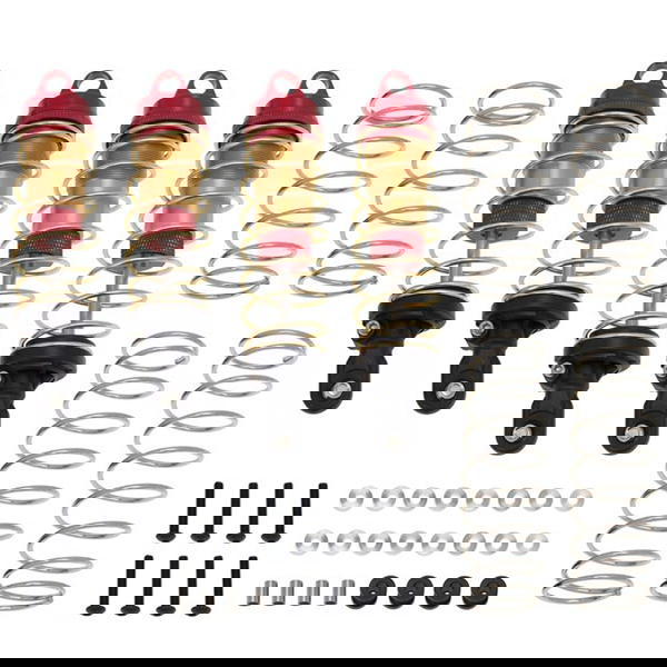 Red Alloy Front & Rear Shock Set for 1/10 Kraton 4X4 4S V1 BLX AR330679 ...