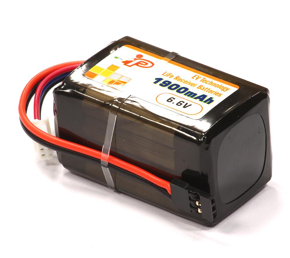 IP 1900mAh LiFe Receiver 6.6V Battery Pack for R/C or RC - Team Integy