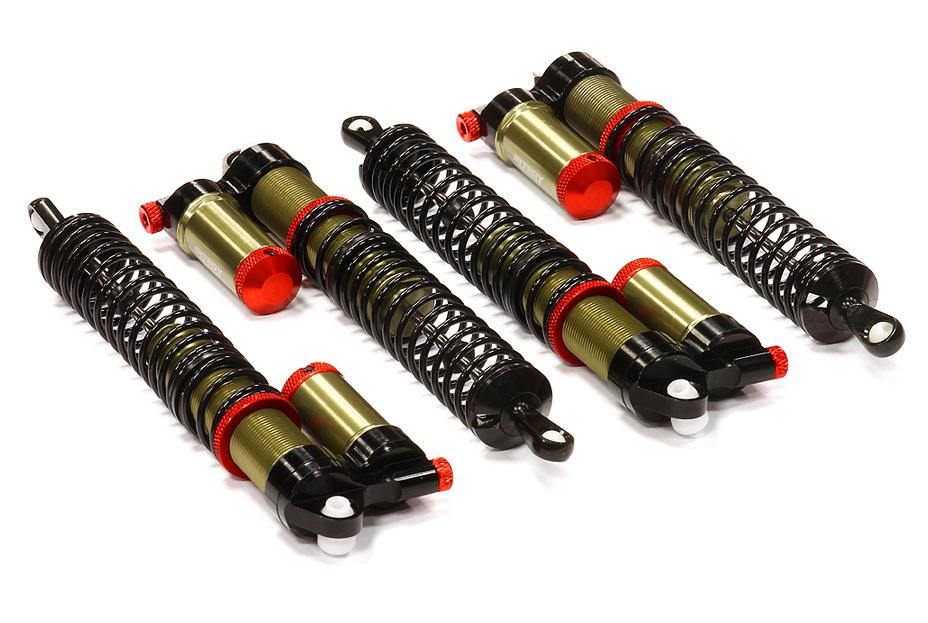 Rebound Adjustable Piggyback Shock(4)for HPI Savage X 4.6 2011, Flux ...
