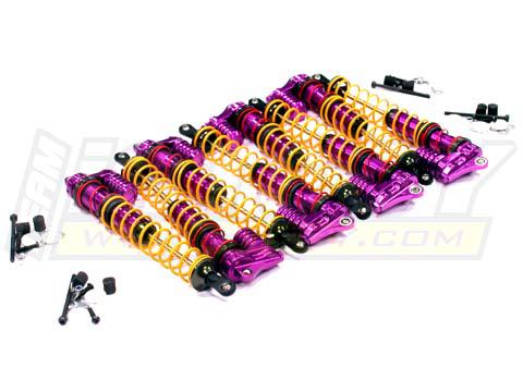 XSR2 Heavy-Duty Piggyback Shock Set (8) w/ Ti-Nitride Coated Shaft for ...